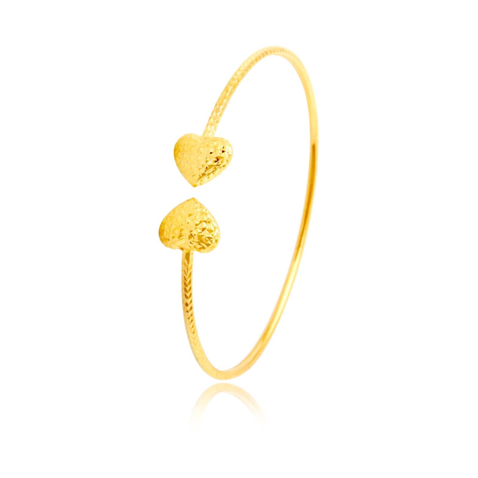 Golden Blossoms: 18kt Spring Bangle Collection – Bafleh Jewellery