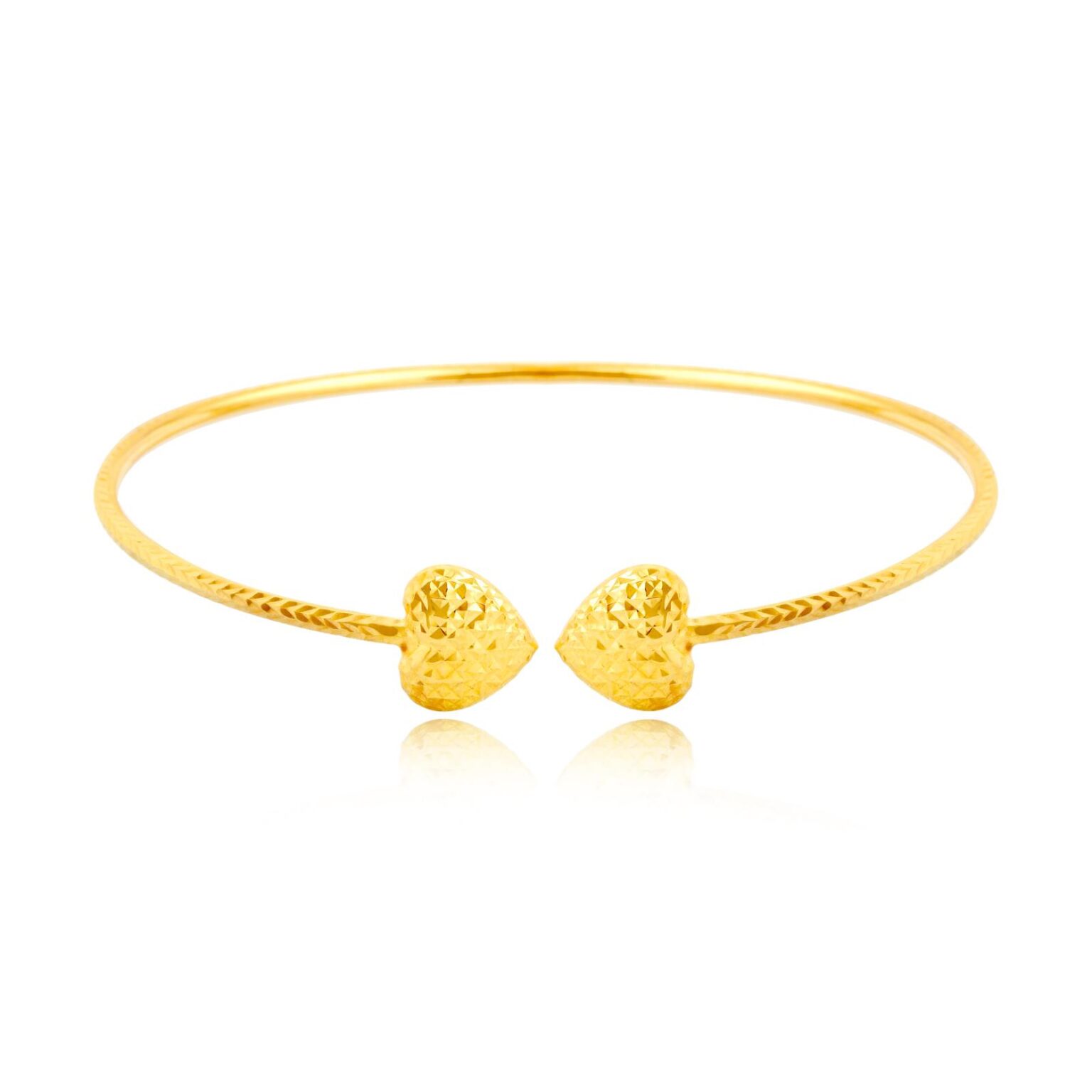 Golden Blossoms: 18kt Spring Bangle Collection – Bafleh Jewellery